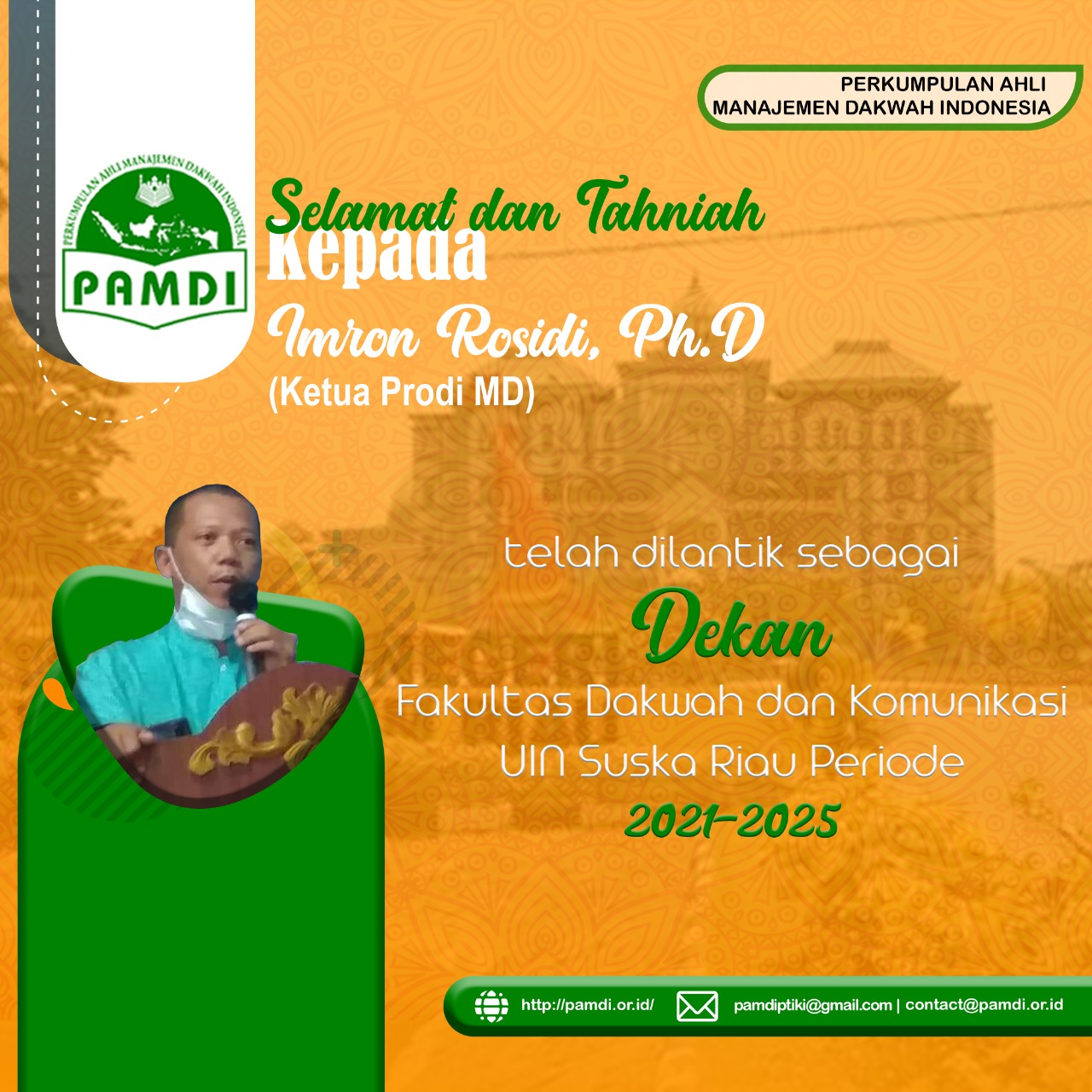Selamat dan Tahniah – PAMDI
